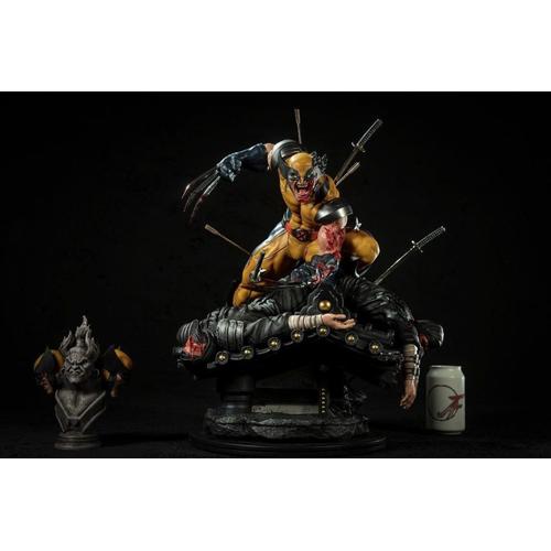 Promo WOLVERINE VS NINJAS BY ATF CUSTOM STUDIO 1/4 SCALE STATUE ACTION ...