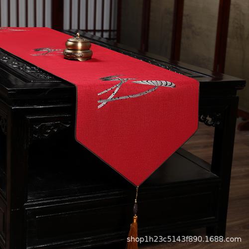 Jual Taplak Meja Mewah / Red Rot Table Runner EB Dining - Jakarta Utara ...