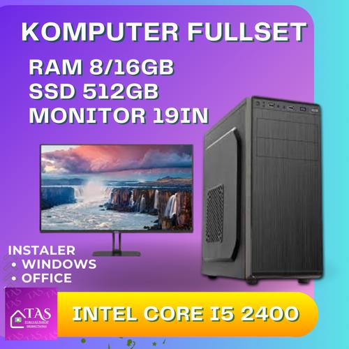 Promo PC / CPU / KOMPUTER RAKITAN CORE i5 BARU GARANSI 1 TAHUN RAM 8/16GB SSD 512GB MONITOR ...