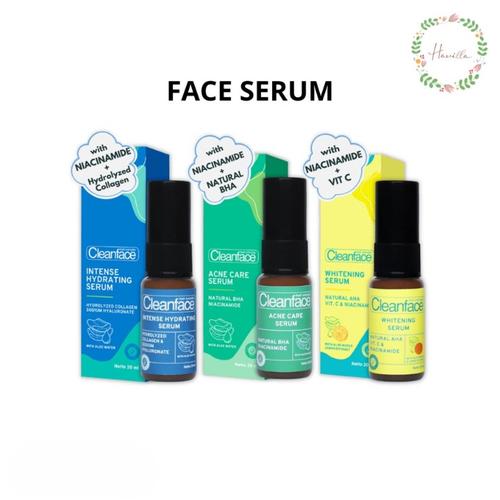 Jual Cleanface Face Serum| Acne | Whitening | Hydrating 20ml Original ...