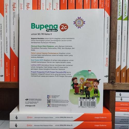Jual II Buku Bupena Merdeka 2C Kelas 2 SD Kurikulum Merdeka Erlangga II ...