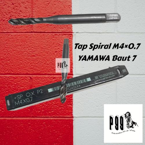 Jual HANDTAP Kunci 7.Tap Spiral M4×0.7 YAMAWA Tap Mesin Tap Ulir m4 × 0.7 hss-e Yamawa - Jakarta ...