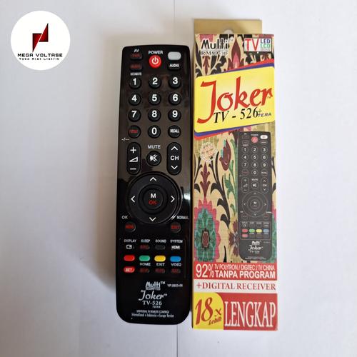 Jual Remot tv unversal joker 526 - Kota Cimahi - MEGA VOLTASE | Tokopedia