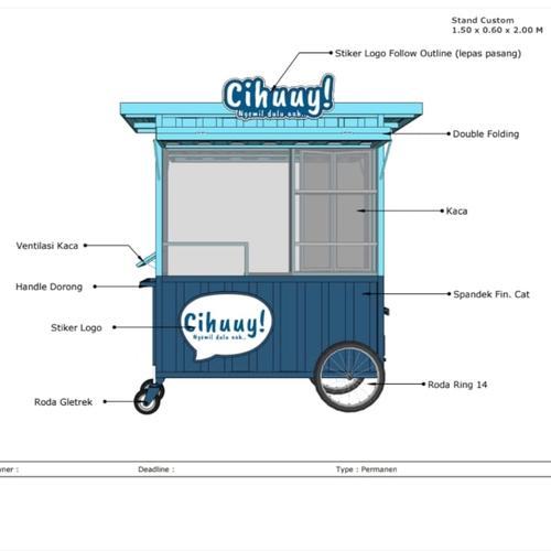 Jual Gerobak Container Makanan - Kota Tangerang Selatan - Workshop ...