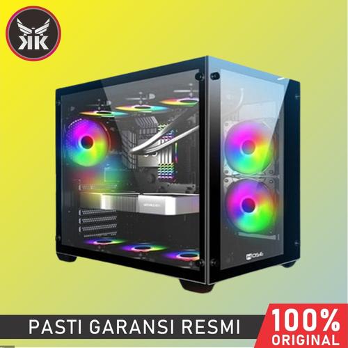 Jual CASING PC HOSE MINI CRUIZER BLACK / WHITE DUAL CHAMBER M-ATX - NON ...