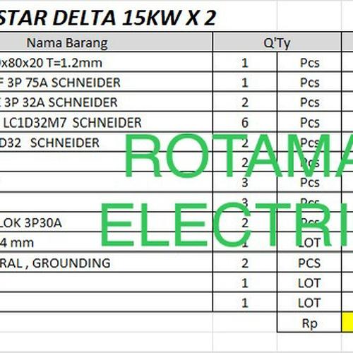 Jual PANEL STAR DELTA 15KW PANEL STAR DELTA 2x15KW PANEL POMPA 15KW ...