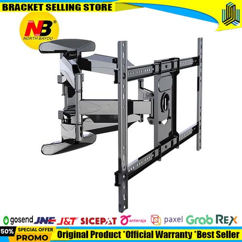 Jual NORTH BAYOU NBP65 NB P65 Bracket TV Swivel HEAVY DUTY 55 - 85 inch ...