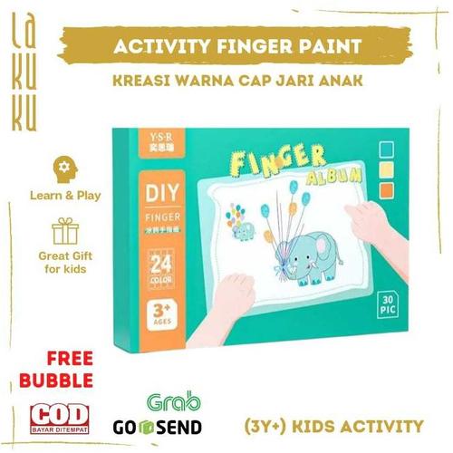 Jual BK - Kreasi Mewarnai Anak pakai jari Finger Painting Cap Stempel ...