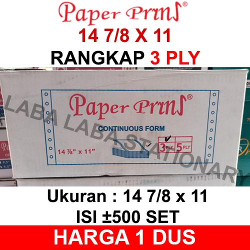 Promo KERTAS CONTINUOUS FORM 3 PLY 14 7/8 X 11 SJ PAPER PRINT A4 ...