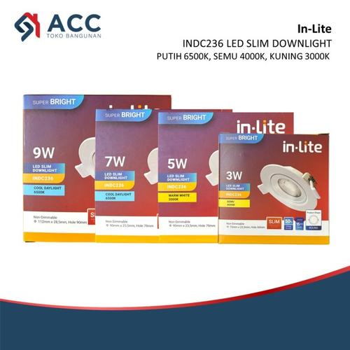 Jual InLite Lampu Slim Dwonlight SpotLight INDC236 3W 5W 7W 9W WATT - 5 ...