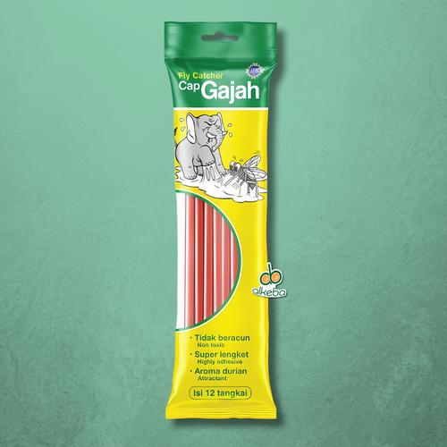 Jual Lem LALAT STIK CAP GAJAH Fly Catcher Stick Super Lengket - Jakarta ...