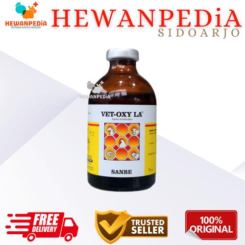Jual VET OXY LA 100 ml - Obat Anti Infeksi Bakteri Hewan Vetoxy Long ...