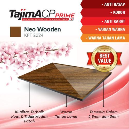 Jual ACP TAJIMA Neo Wooden 3mm Indoor aluminium composite panel - Kota ...