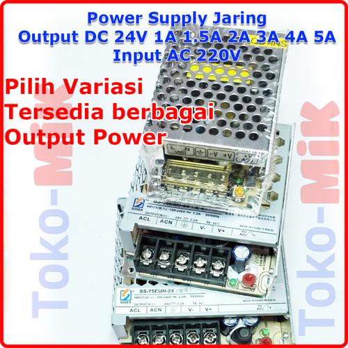 Jual Adaptor Power Supply Output DC 24V 1.5A 2A 2.5A 3A 4A 5A 20V-28V ...