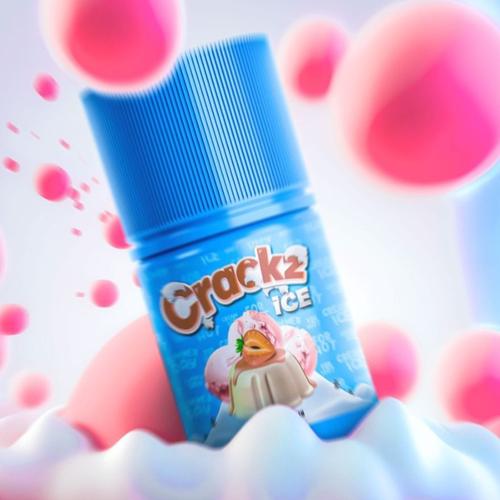 Jual CRACKZ ICE V4 BLUE PUDDING ICE CREAM LIQUID SALT NIC 30ML 25MG ...