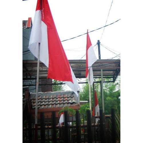 Jual Tiang Bendera Galvanis 3 meter + 1 Bendera Merah putih / CCTV ...