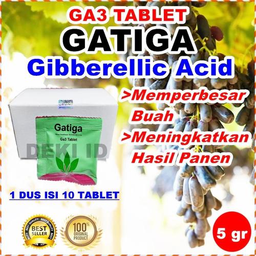 Jual All New Gatiga Tablet 1 Dus Isi 10 Pupuk Ga3 Hormon Zpt Giberelin ...
