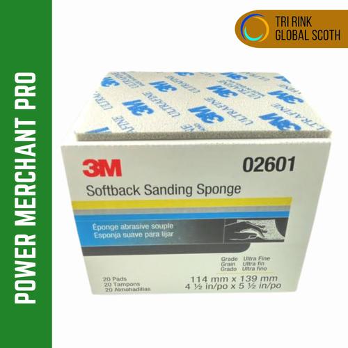 Jual 3M 02601 Ultra Fine Softback Sanding Sponge Isi 20 pcs - Kab ...