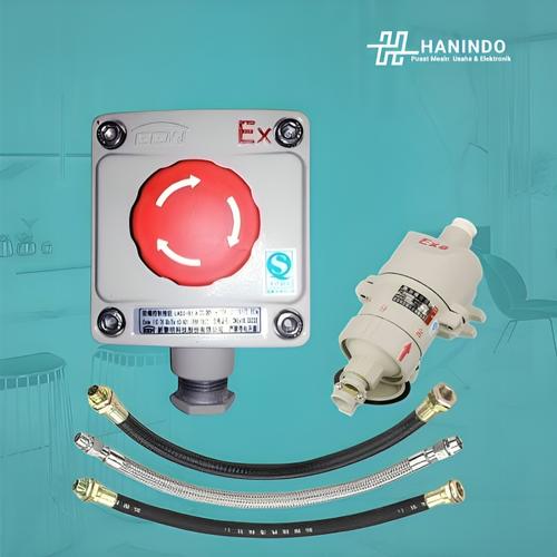 Jual 1 Emergency Stop 1 Plug Socket 6 Flexible Conduit Explosion Proof ...