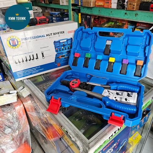 Jual CMART NUT RIVETING KIT 9 PCS TANG RIVET LURUS M3 - M12 RIVETER ...