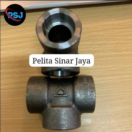 Jual Tee Besi las Class 3000 1/2" inch / Tee Socket Weld - Jakarta ...