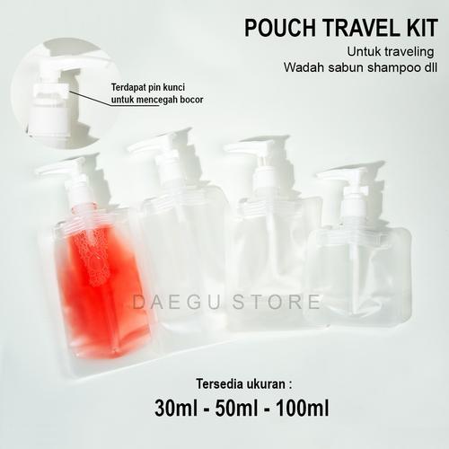Jual Pouch Pump Refill Tempat Lotion Sabun Shampo Botol Wadah Travel ...