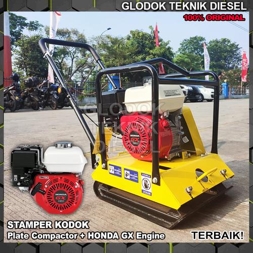 Jual Stamper Kodok + HONDA GX 160 5.5 HP ORI Plate Compactor SIAP PAKAI ...