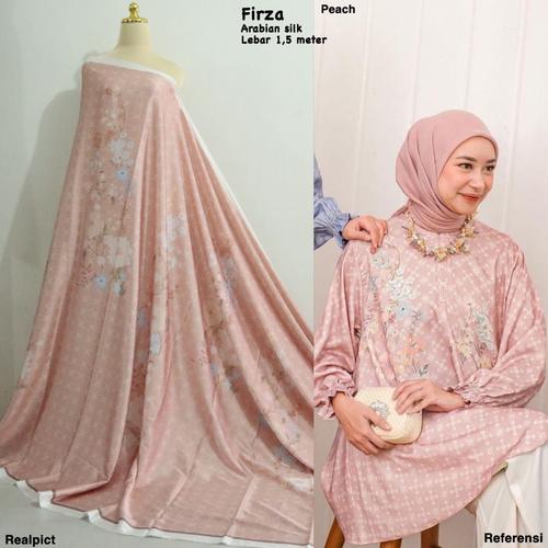 Jual NEW kain arabian silk motif firza - grey blue - Kota Tangerang ...
