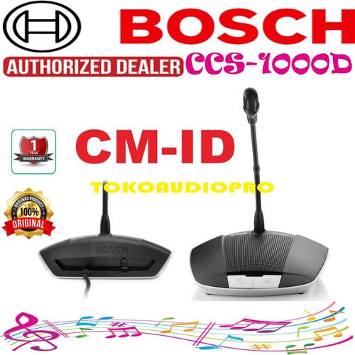 Jual Bosch CCS1000D Chairman Unit CCS-1000D-CM-ID Mic Conference System ...