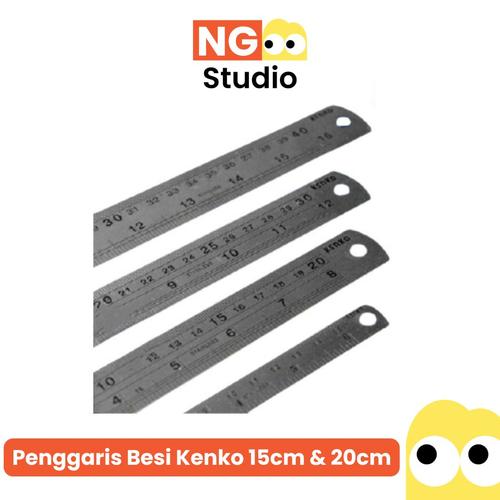 Jual NG Studio - KENKO Penggaris Besi 15cm Penggaris Besi Kenko 20cm Tebal - Besi Kenko 15cm ...