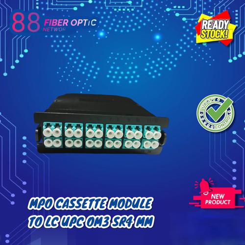 Jual MPO Cassete Module to LC UPC 12×2 24 Core OM3 40G SR4 - Kota ...