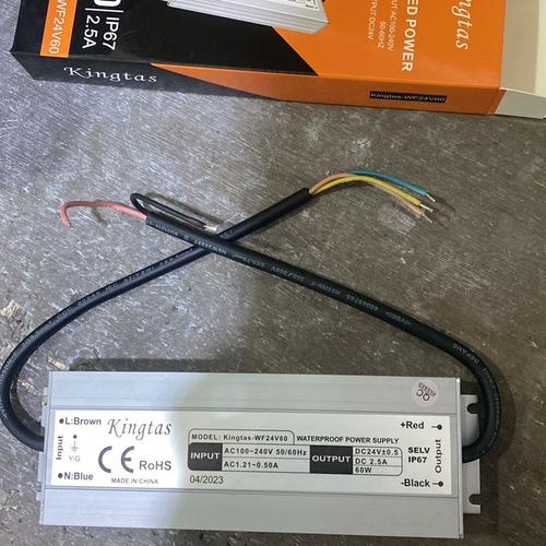 Jual kingtas trafo/power supply/ ballast/adaptor 24v /12v 60w outdoor ...