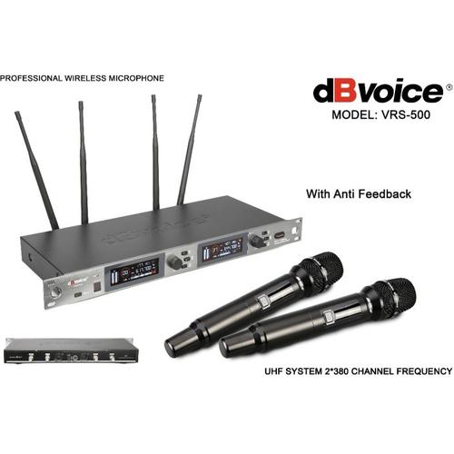 Jual Mic Wireless DbVoice VRS-500 Original Anti Feedback 2 Mic Handheld ...