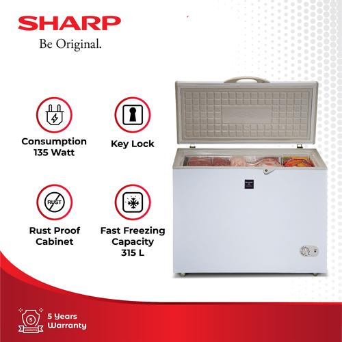 Promo Sharp Chest Freezer 300L FRV 300 / FRV300 300 Liter Cicil 0% 3x ...