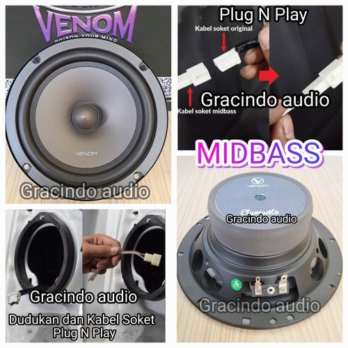 Jual Speaker Midbass Venom Elemento 6.5inch Plug N Play Pintu Mobil ...