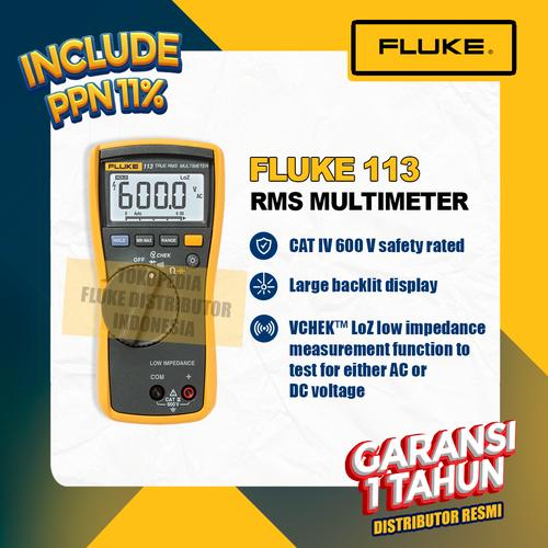 Promo FLUKE 113 Utility Digital Multimeter Original Fluke 113 Cicil 0% 3x - Kota Semarang ...