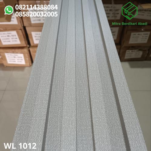 Jual WPC Wall Panel Dekorasi Dinding Motif Putih Cream Premium Quality ...