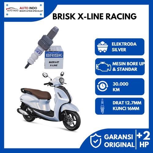 Promo Busi Motor Brisk X-line Racing COR10-X9 untuk Yamaha Grand Filano ...
