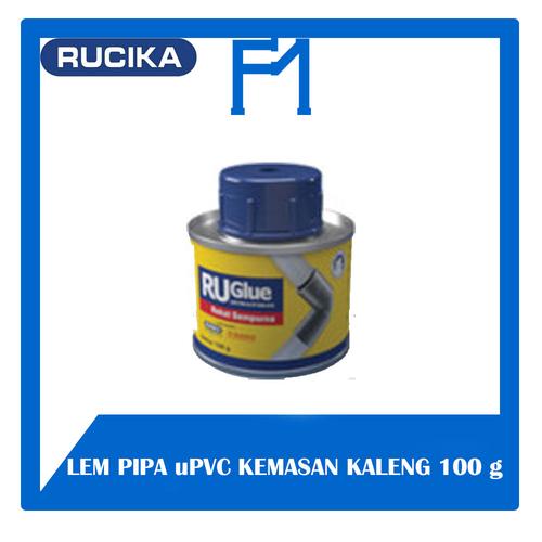 Jual LEM FITTING PIPA AIR uPVC RUCIKA RUGLUE PVC KEMASAN KALENG 100gram ...