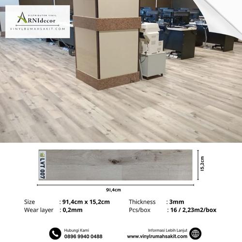 Jual Vinyl plank lantai Aidi tebal 3mm type LVT 007 | Motif kayu @2 ...