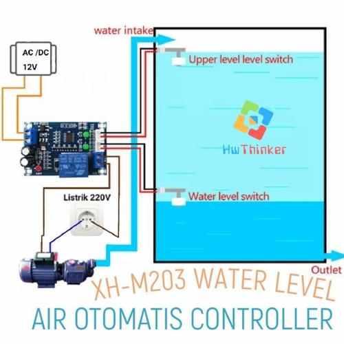 Jual XH-M203 Relay Water Level Controller Pump Switch Otomatis untuk ...