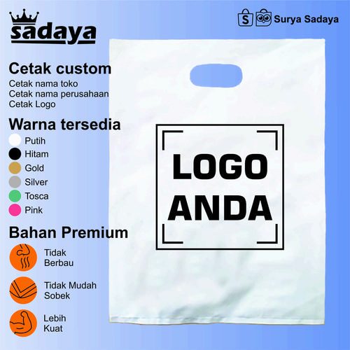Jual Cetak Plastik HD Plong 30x40 Custom Plastik Kresek HD Plong Sablon ...