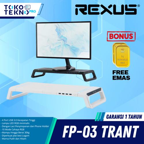 Promo Rexus FP03 FP-03 Trant Monitor Stand RGB LED with USB 3.0 - Hitam - Jakarta Utara ...