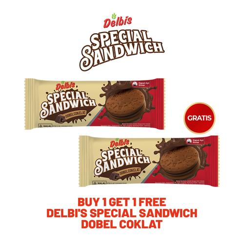 Jual [Buy 1 Get 1 Free] Delbi's Special Sandwich Dobel Coklat - Kota ...