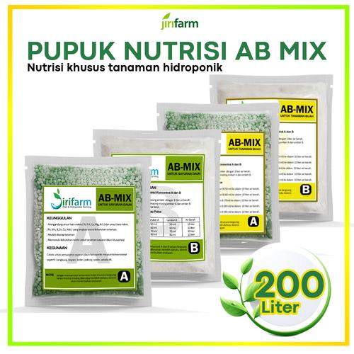 Jual Jirifarm Nutrisi AB Mix Pupuk Hidroponik Sayuran Daun Buah dan ...