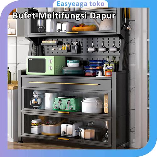 Promo Lemari Dapur Minimalis Anti Debu Rak Dapur Serbaguna Lemari Dapur ...