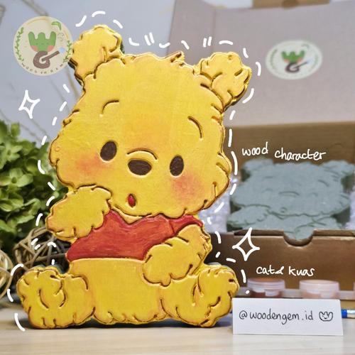Jual DIY Wood Character Painting Mewarnai Melukis Kayu Karakter Pooh ...