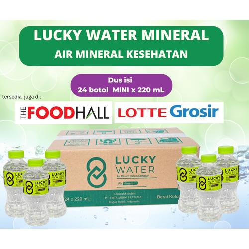 Jual Air Mineral merk LUCKY WATER botol mini 220 mL PROMO - Jakarta ...