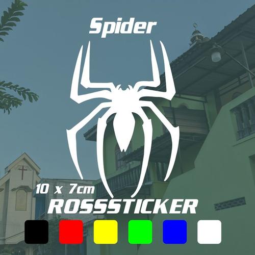 Jual cutting sticker logo spiderman laba laba - putih fosfor - Kab ...