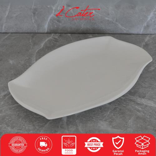 Jual Piring Saji Keramik K117 Ukuran 29,5 x 20 cm Piring Model Persegi ...